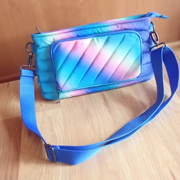 THINK ROYLN | Bags | New Think Royln Shoulder Bag Purse Quilted Rainbow ...